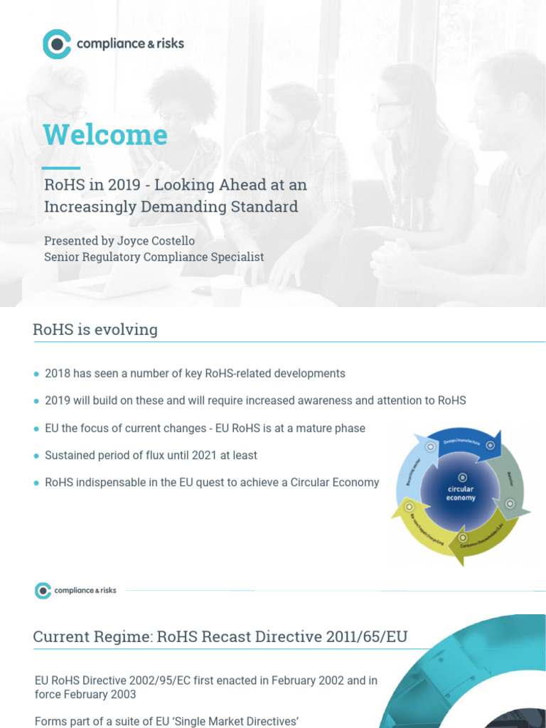 RoHS in 2019 - webinar | PDF