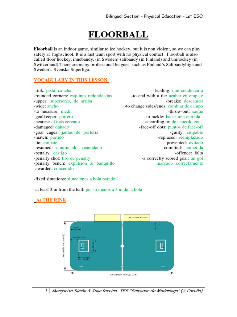 Floorball | PDF | Athletic Sports | Sport Variants