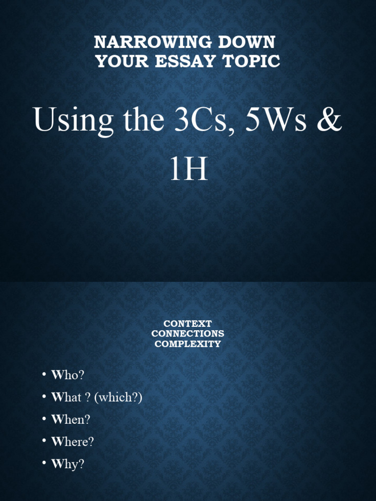 SO207, Using 3Cs, 5Ws 1H | PDF | Mind | Essays