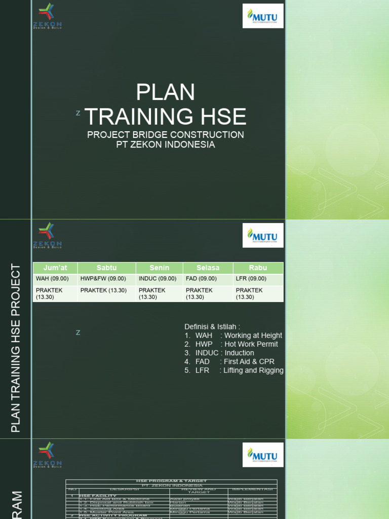 Meeting Rencana HSE | PDF | Occupational Safety And Health | Safety