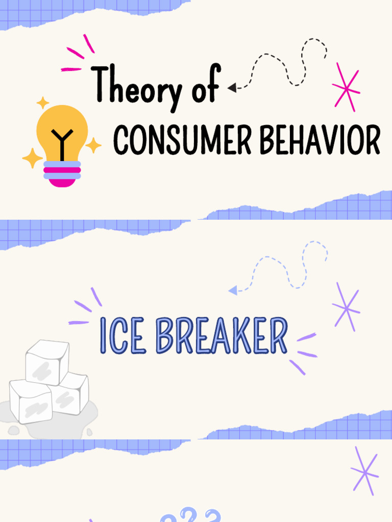 Theory of Consumer Behavior | PDF | Finance & Money Management