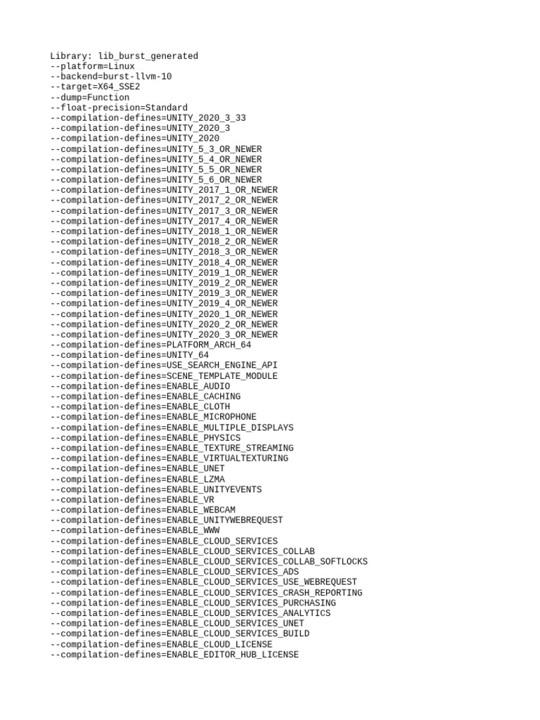 Lib Burst Generated | PDF | Unity (Game Engine) | Microsoft Windows