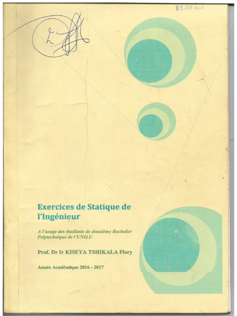 Statique de l'Ingénieur Exercices | PDF