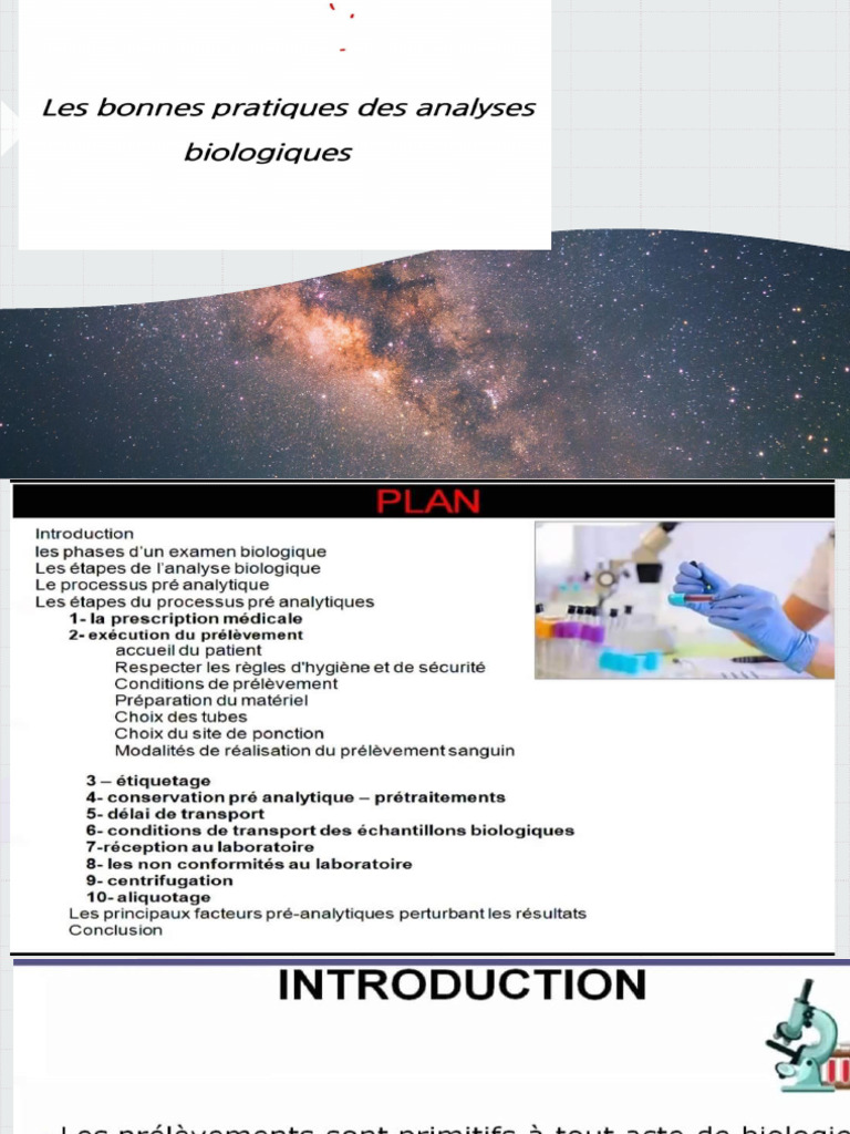 les bonnes pratiques des analyses biologiques | PDF
