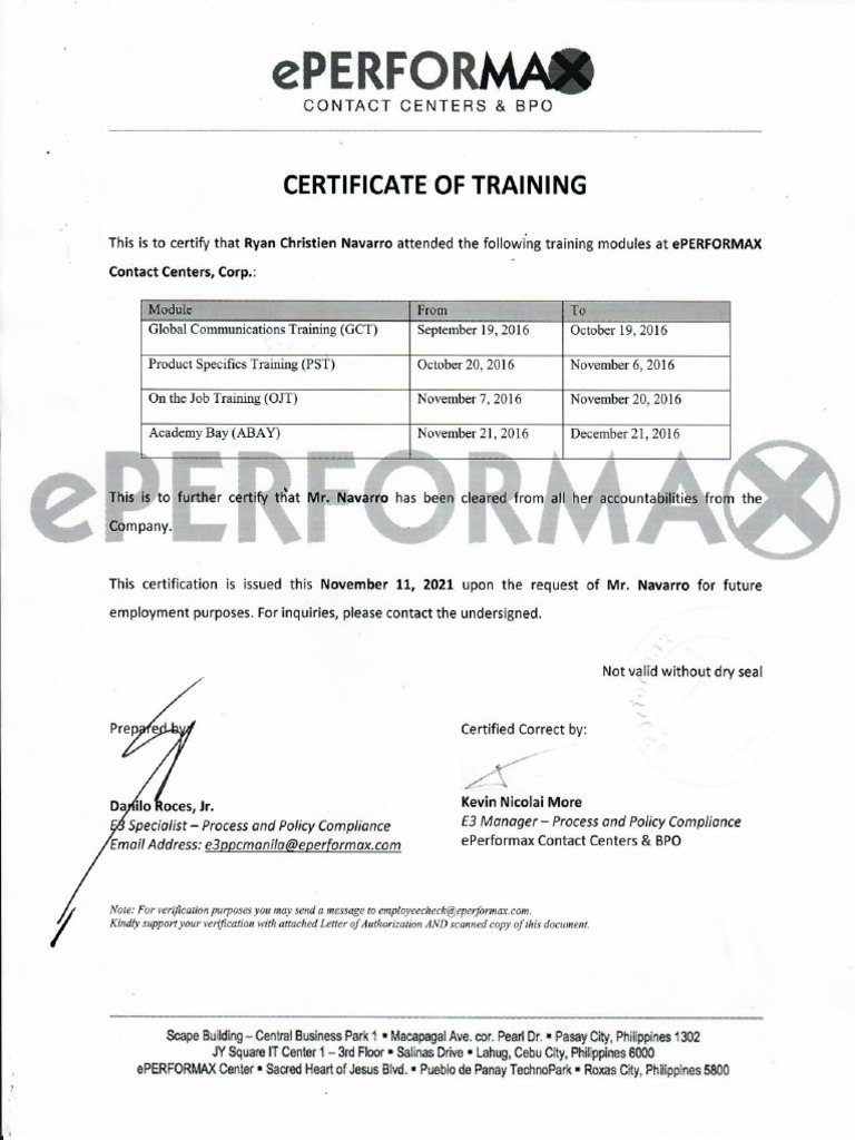 COE EPerformax | PDF
