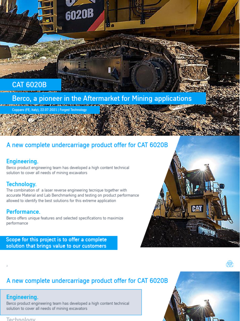 Berco Undercarriage for CAT 6020B | PDF | Steel | Heat Treating