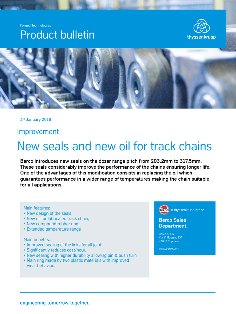 Berco-Track Chains - 3rd | PDF