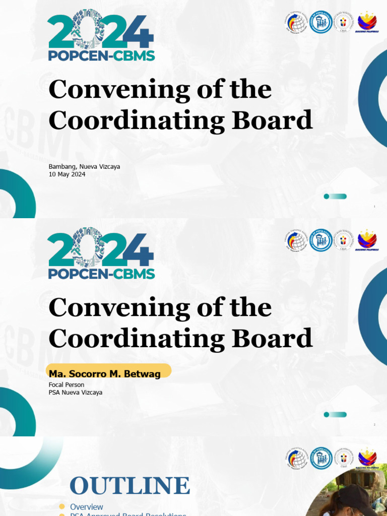 2024 POPCEN CBMS CCB Presentation - V2 | PDF | Ambassador | Census