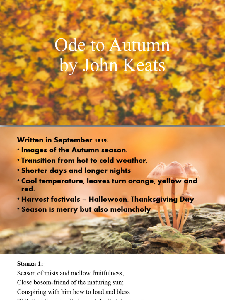 Ode To Autumn | PDF | Art