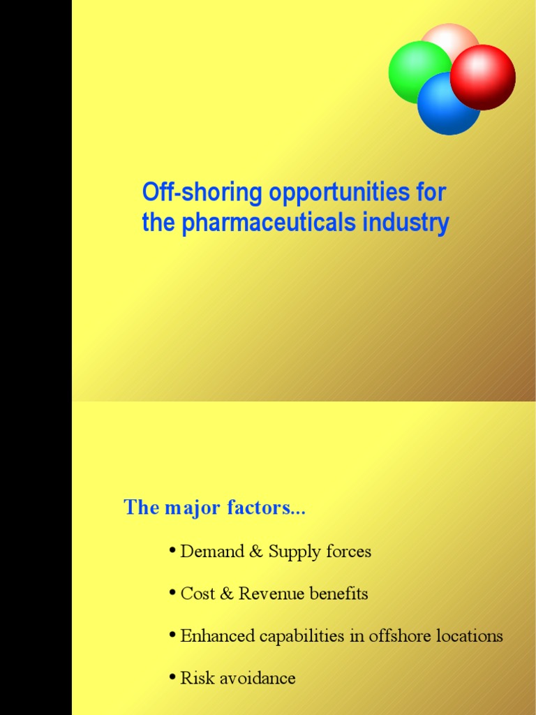 Off-Shoring Opportunities For The Pharmaceuticals Industry | PDF ...