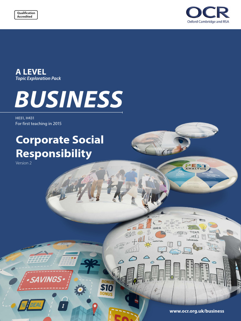 Topic Exploration Corporate Social Responsibility Teacher Pack ... Topic Exploration Corporate Social Responsibility Teacher Pack ...
