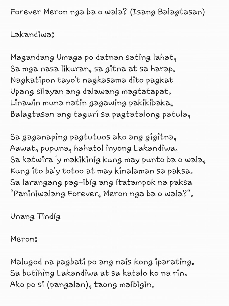 Forever Meron Ba or Wala | PDF