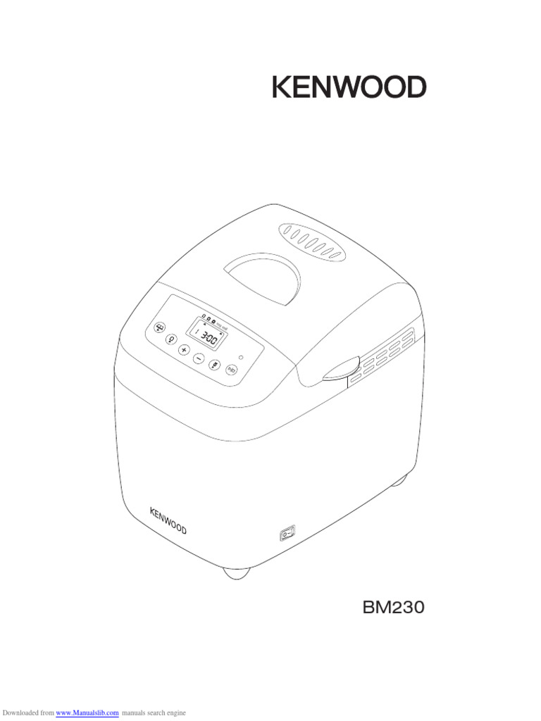 Kenwood BM230 Bread Maker Instructions | PDF | Flour | Breads