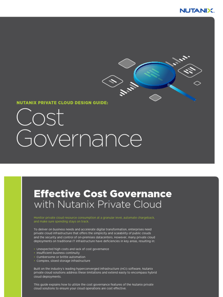 Nutanix Private Cloud Cost Governance Guide | PDF | Cloud Computing ...