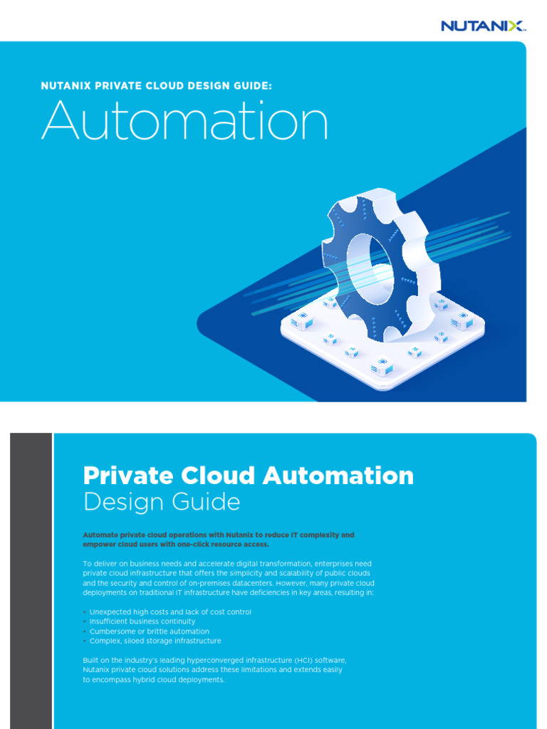 ds-private-cloud-automation-design-guide | PDF | Cloud Computing | Databases
