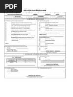 CS Form No. 6 Revised 2020 Application For Leave Fillable 2 | PDF ...