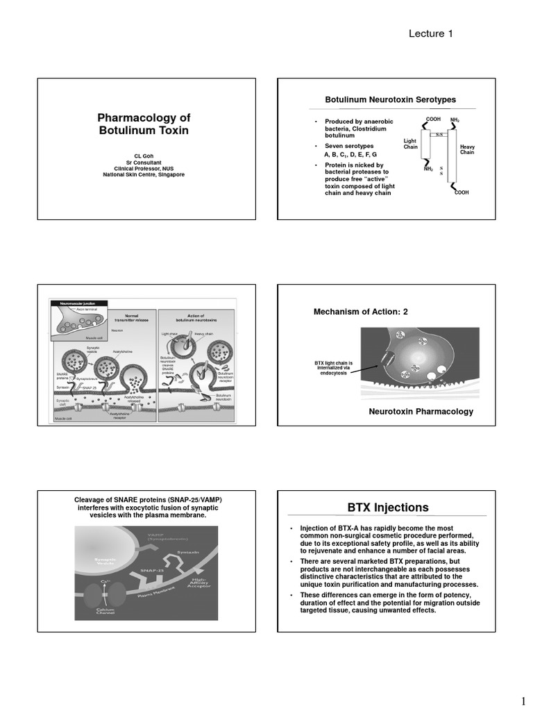 BTXA 1 Pharmacology 2021 GCL | PDF | Botulinum Toxin | Clinical Medicine