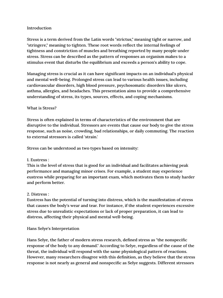 Unit 4 Psych | Download Free PDF | Stress (Biology) | Fight Or Flight ...