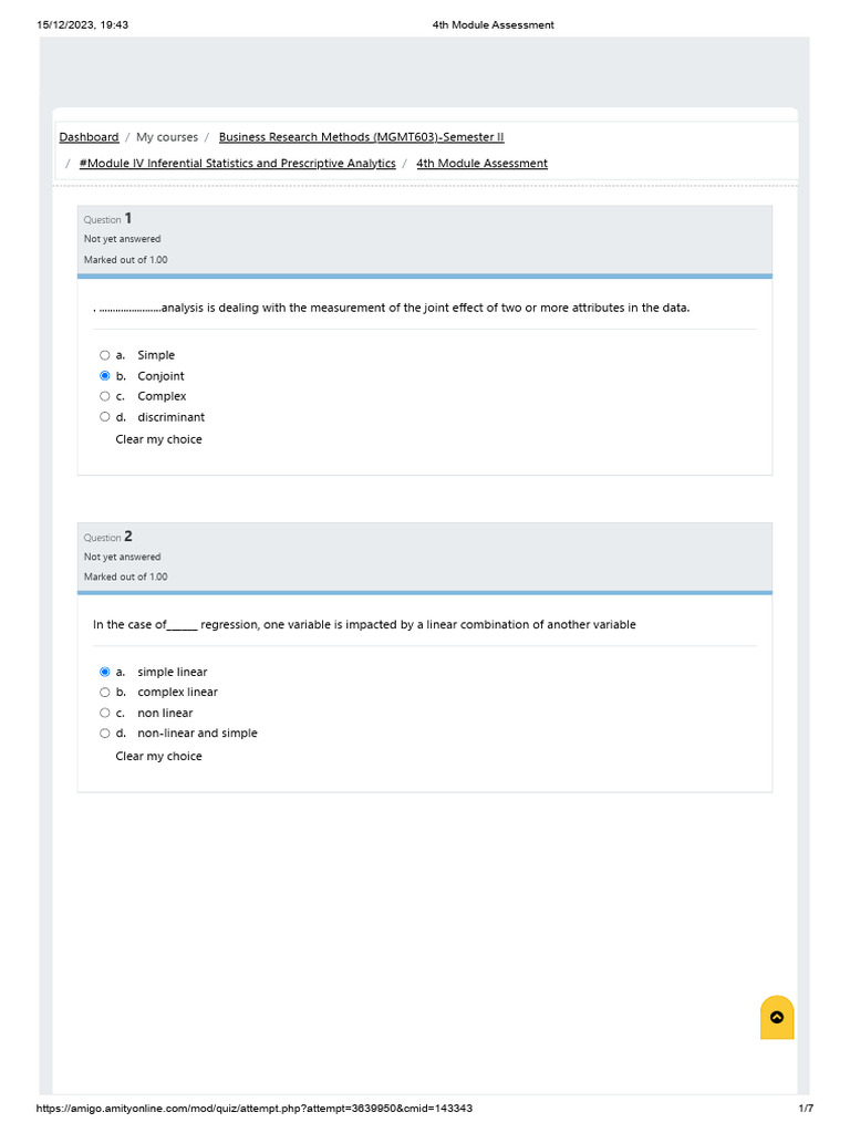 BRM 4th Module (27 Marks) | PDF | Regression Analysis | Linear Regression