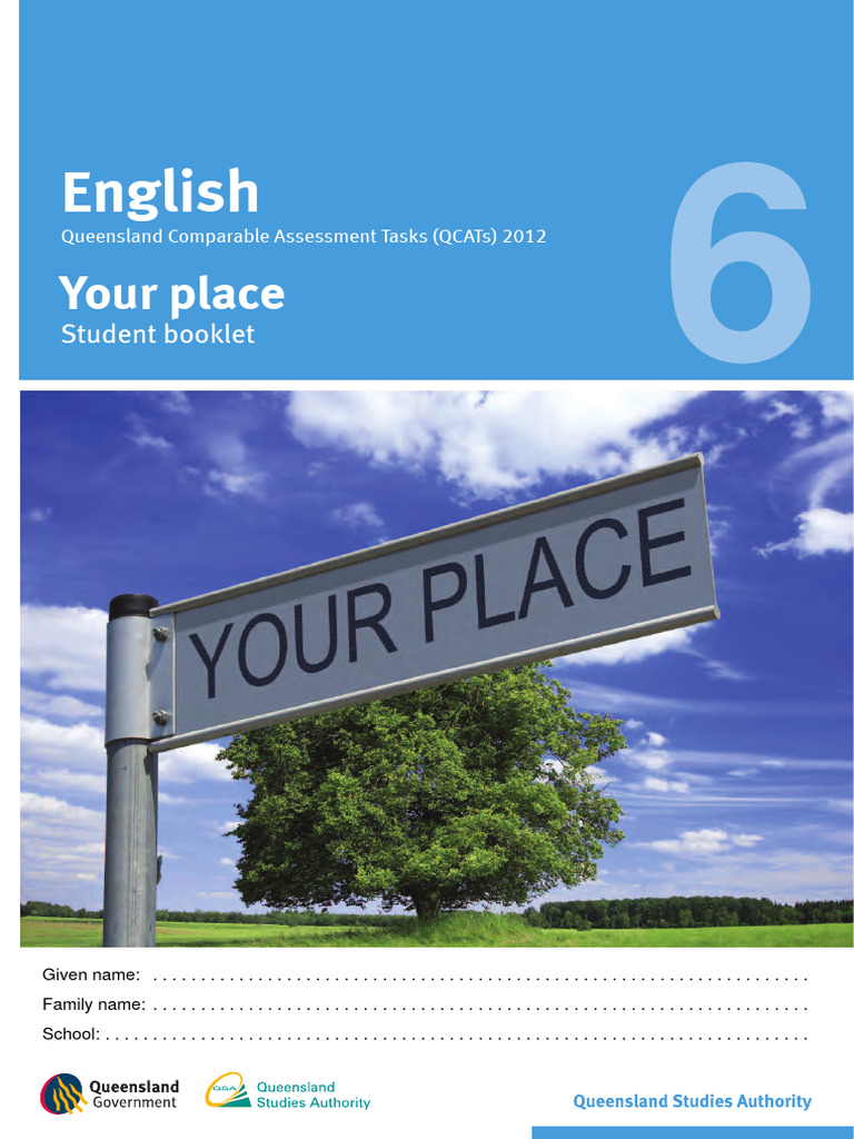 Ac Sa Eng Yr6 Qcat12 Student Booklet | PDF | Senses | English Language