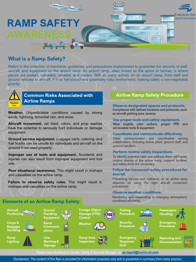 QSAF004II2024 Ramp Safety Awareness | PDF | Airport | Safety