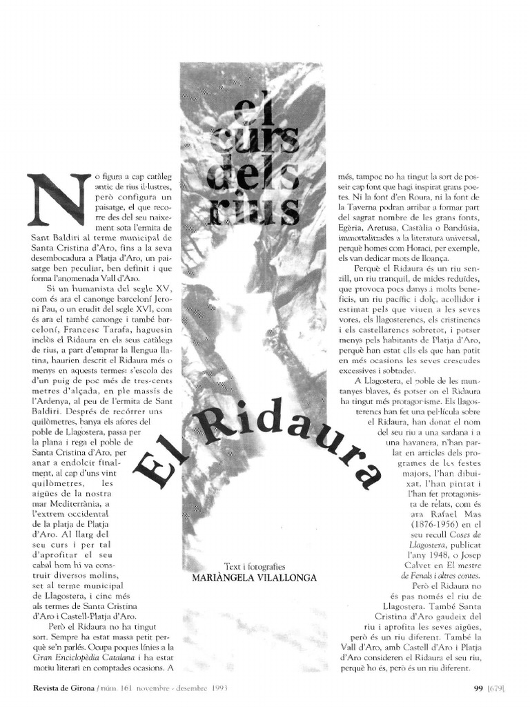 El Ridaura (Revista de Girona, 1993) | PDF