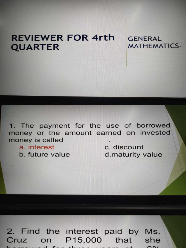Genmath Reviewer | PDF