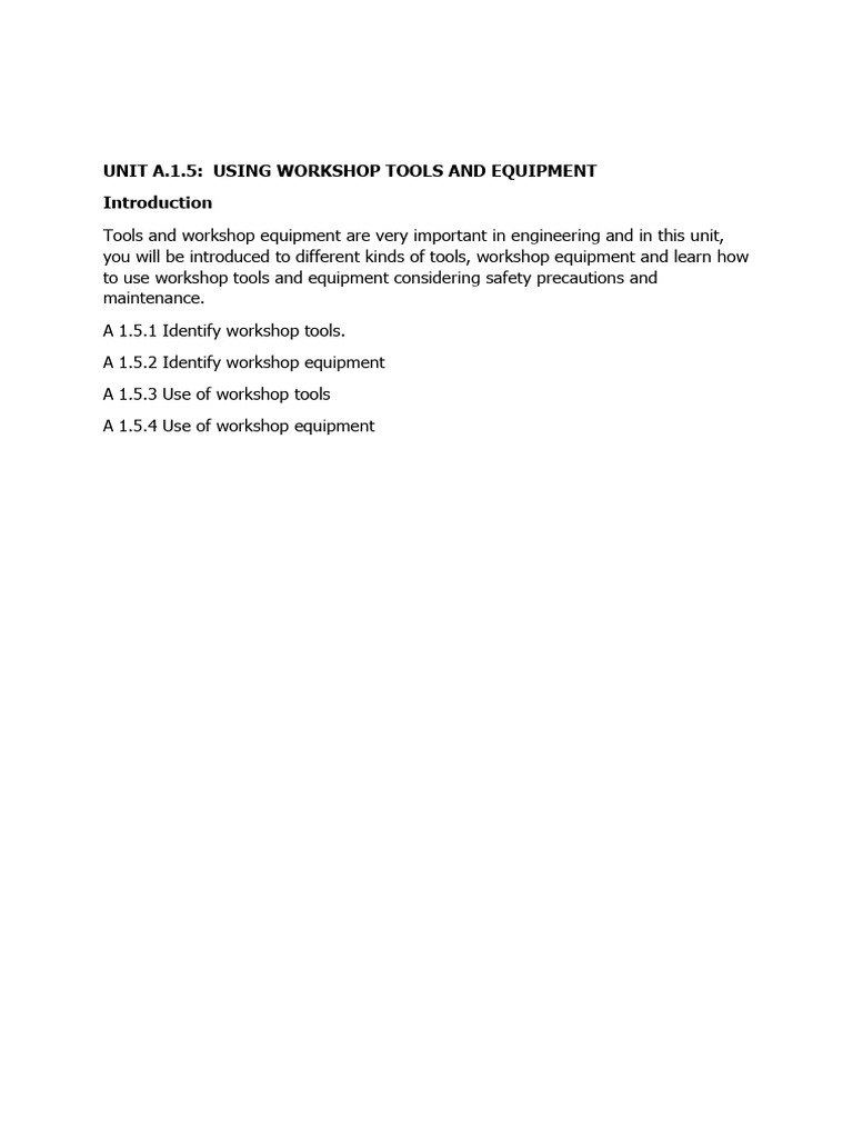 Workshop Processes | PDF | Drill | Drilling Workshop Processes | PDF | Drill | Drilling