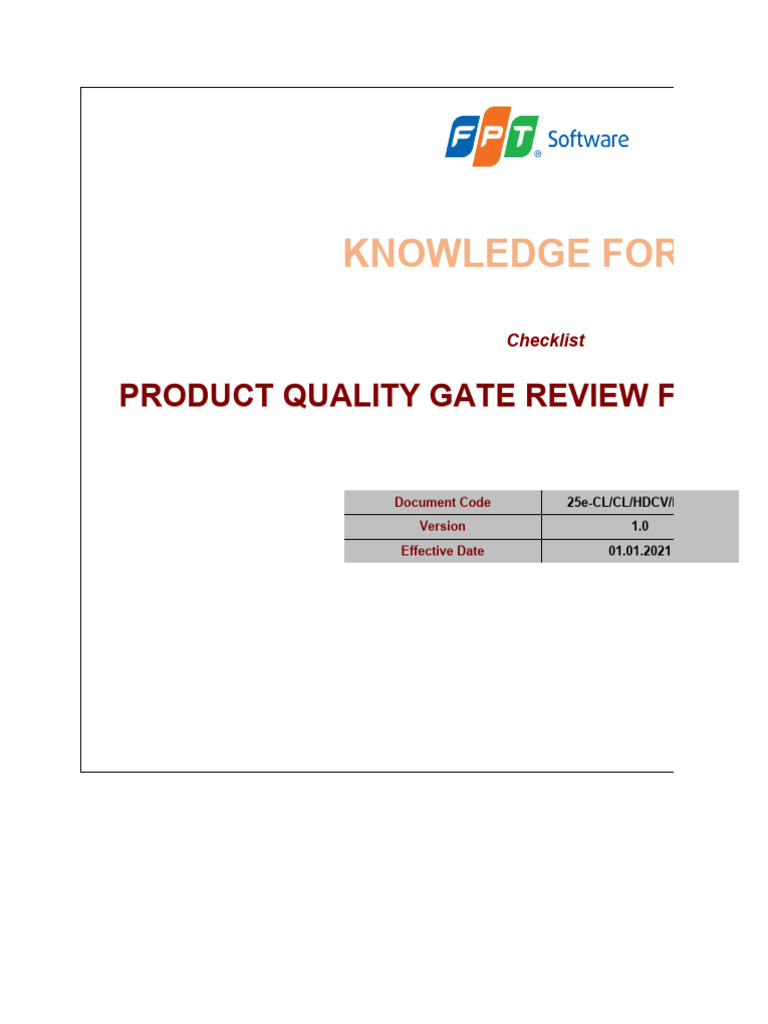 Quality Gate | PDF | Integrated Truss Structure | Scrum (Software ...
