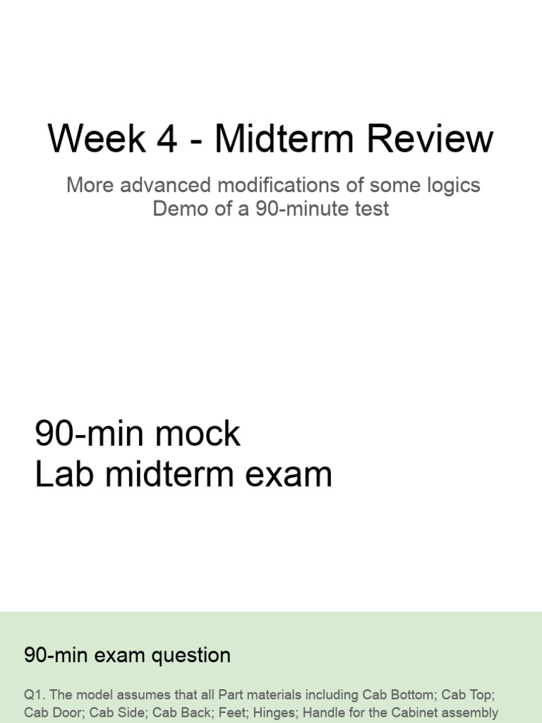 (Simu24) Week 4 - Midterm Review - Students | PDF | Applied Mathematics