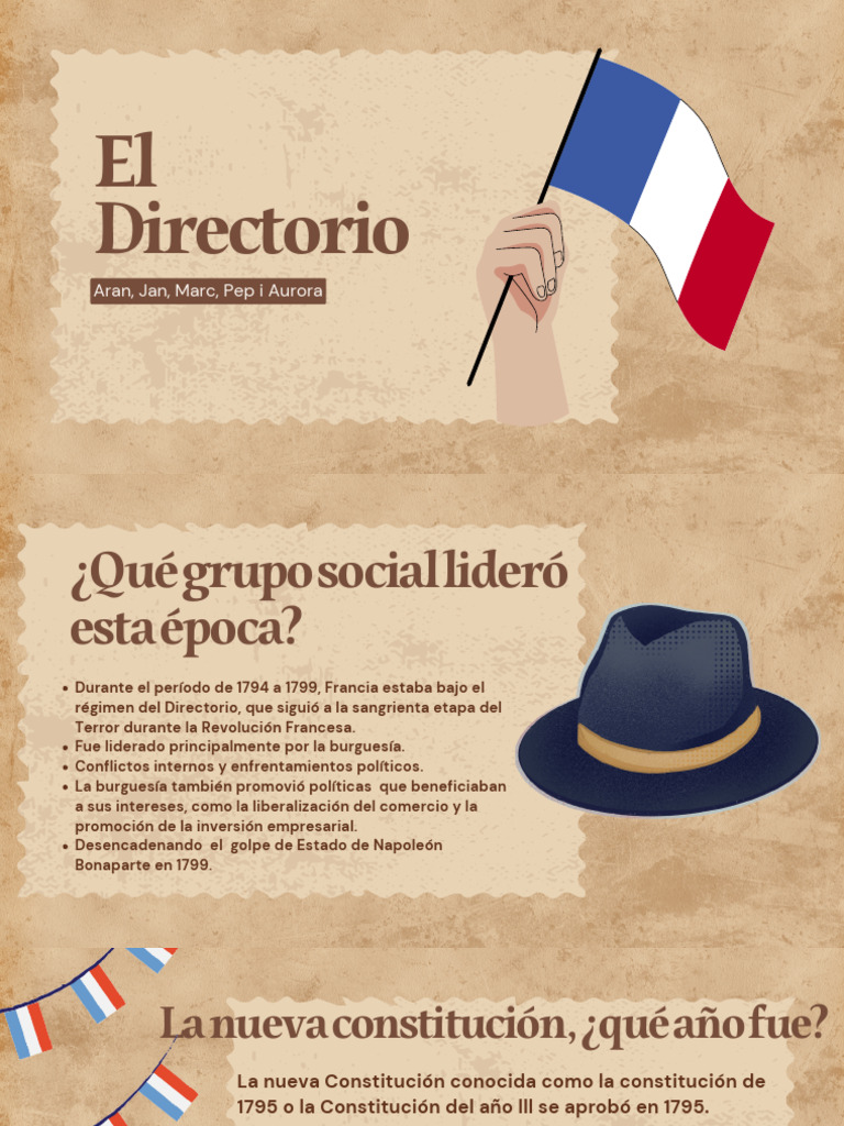 El Directorio en Francia (1794-1799) | PDF | Napoleón | Gobierno