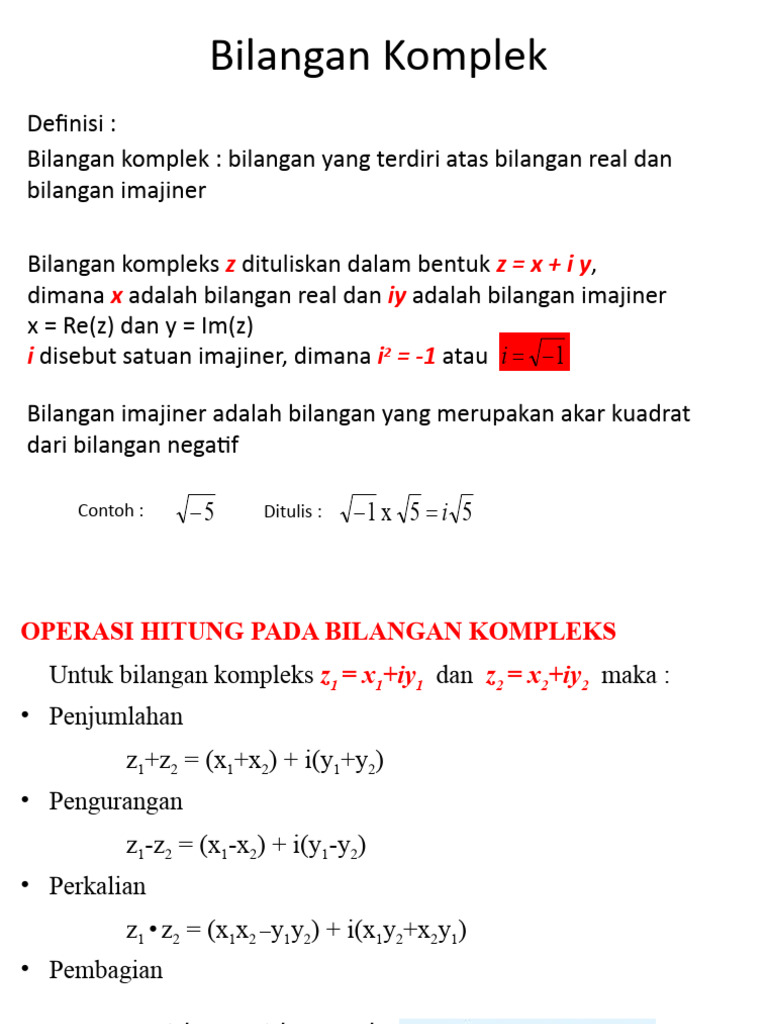 Bilangan Kompleks (Matematika Teknik 2) | PDF