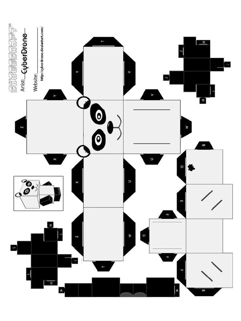 panda-bear-paper-toy-paper-craft | PDF
