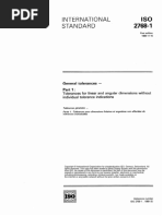 Iso 2768 1 1989 | PDF | Engineering Tolerance | International ...