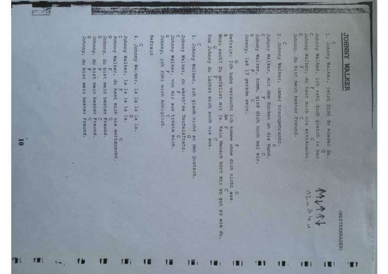 Chords Johnny walker | PDF