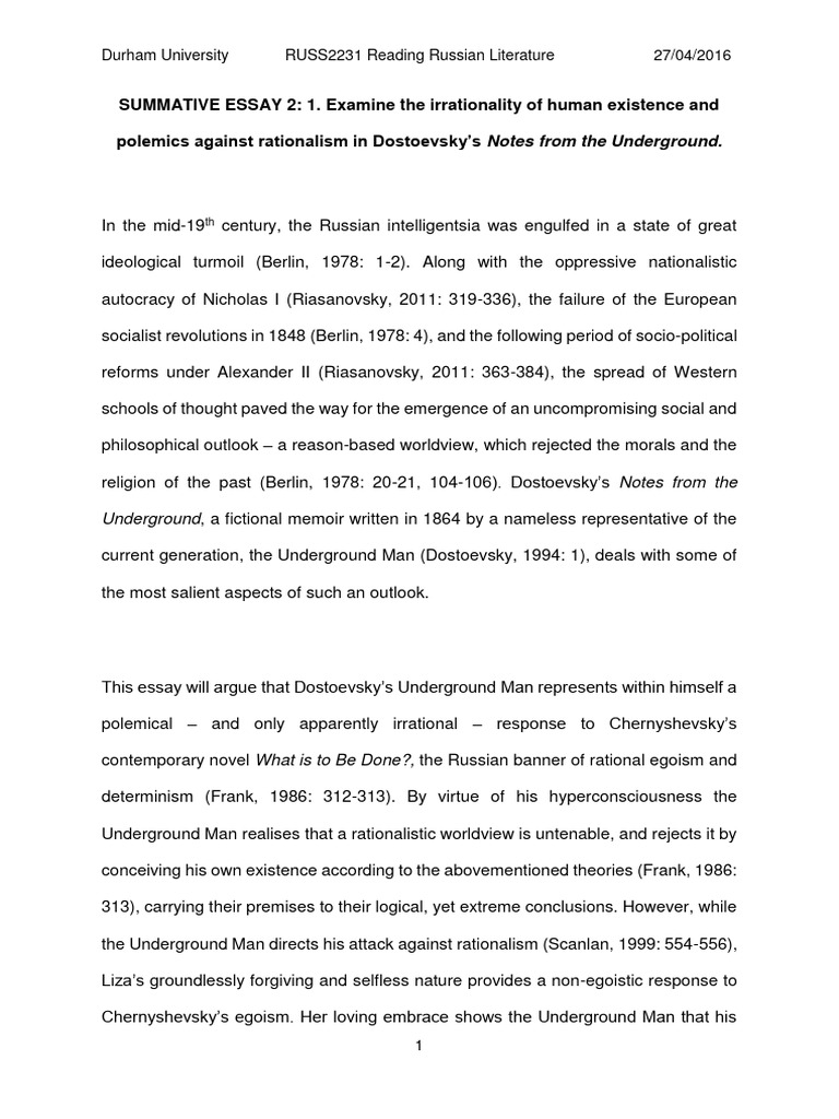 SUMMATIVE ESSAY 2 1 Examine The Irration | PDF | Rationalism | Free Will