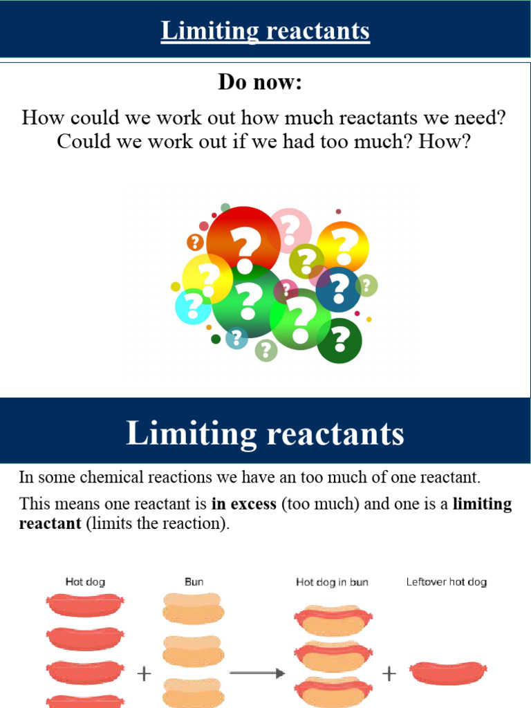 Understanding Limiting Reactants | PDF | Mole (Unit) | Stoichiometry