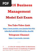 2015 Management Exit Exam Questions | PDF | Pricing | Marketing