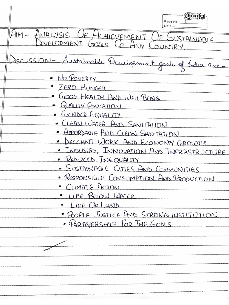 Sustainable Development Goals Pdf