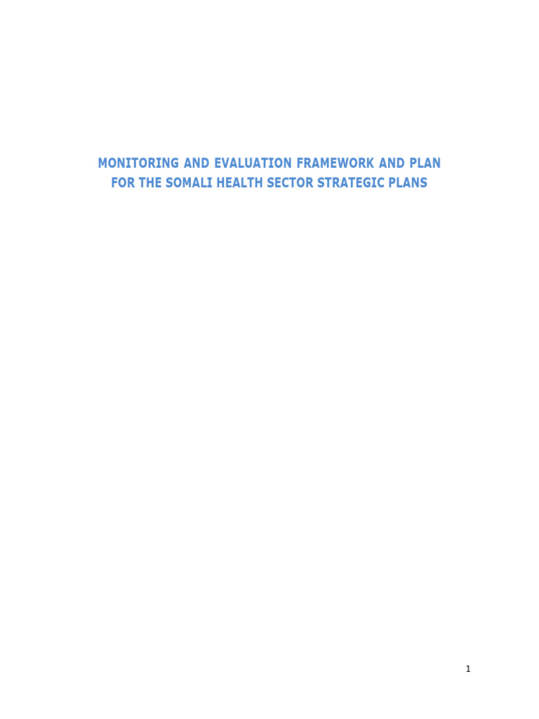M&E Framework | PDF | Evaluation | Policy