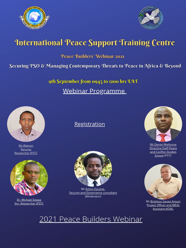 Peace Builders Webinar (9.9.21) | PDF | International Relations