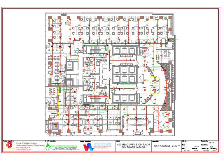 Fire Fighting Plan Sky Tower-Ff-01 | PDF | Service Industries | Business