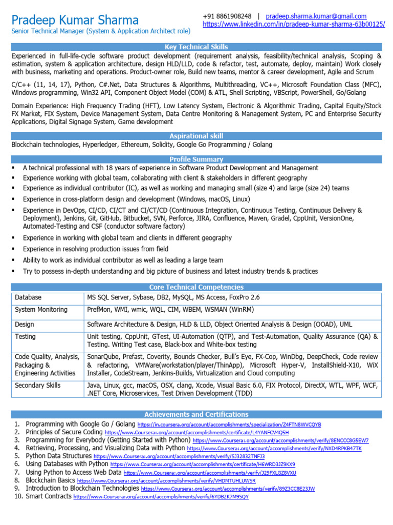 PradeepSharma v1.2 | PDF | Microsoft Sql Server | Cloud Computing