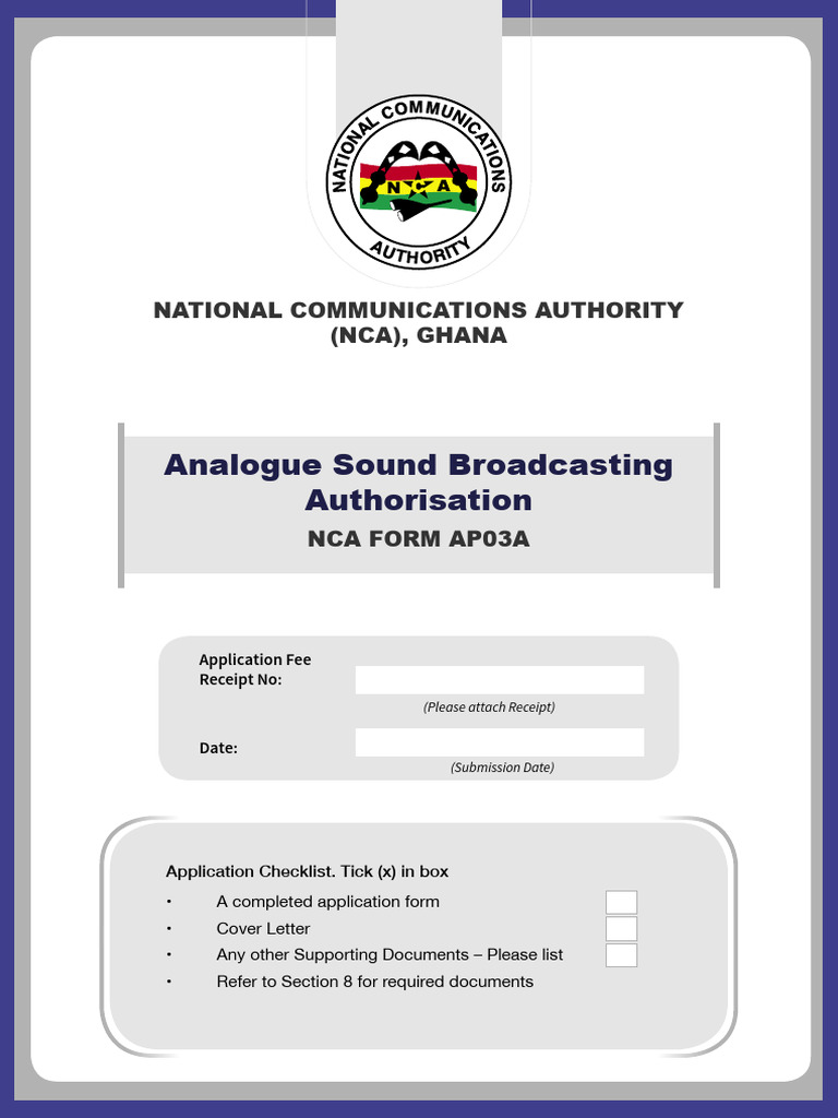 NCA-FORM-AP03A | PDF | Antenna (Radio) | Wireless