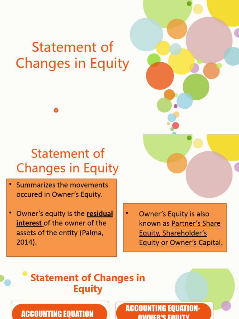 Statement of Changes in Equity | PDF | Equity (Finance) | Business