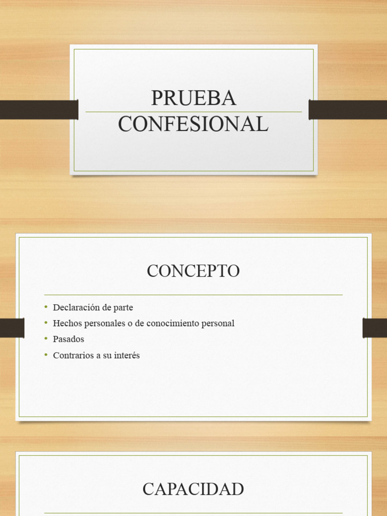 Prueba Confesional | PDF