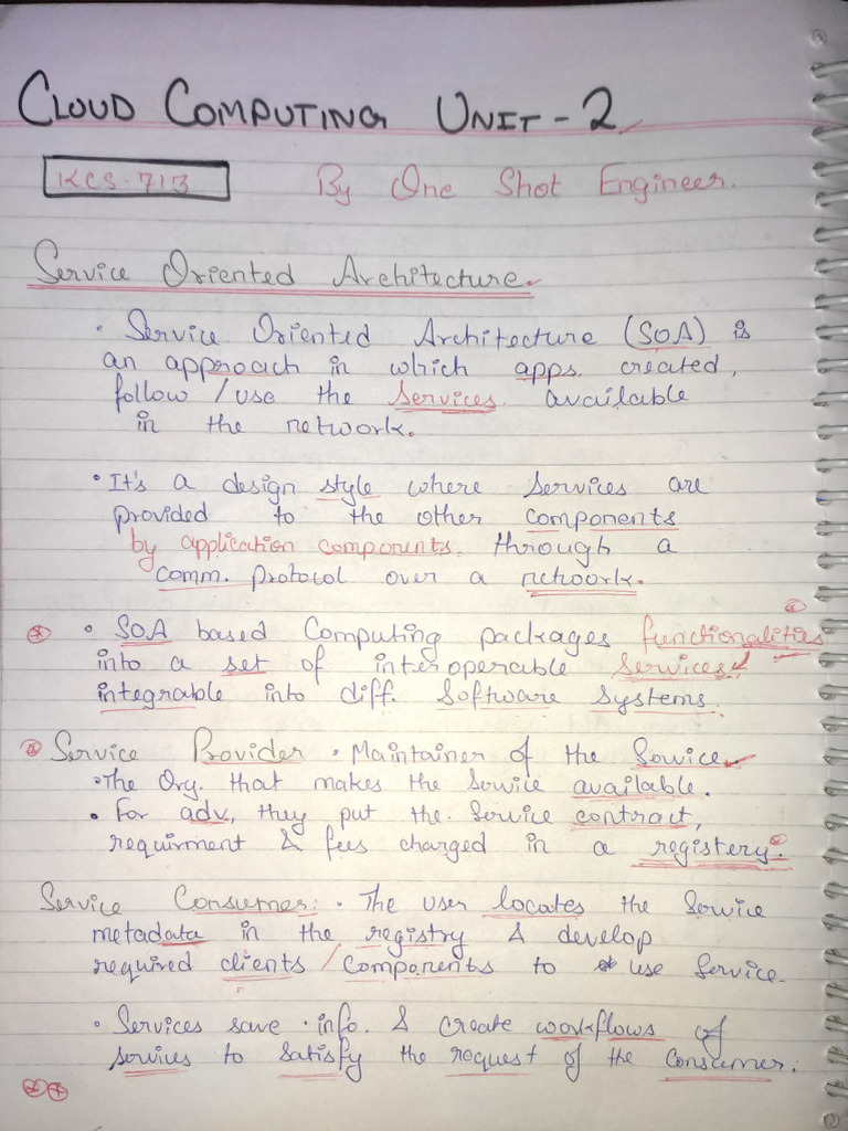 Cloud Computing Unit 2 - One Shot Engineer | PDF