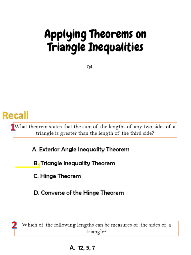 Mod 2 | PDF | Triangle | Classical Geometry