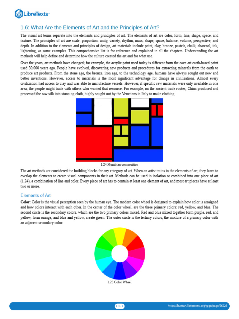 Elements and Principles of Creative Arts | PDF | Color | Shape