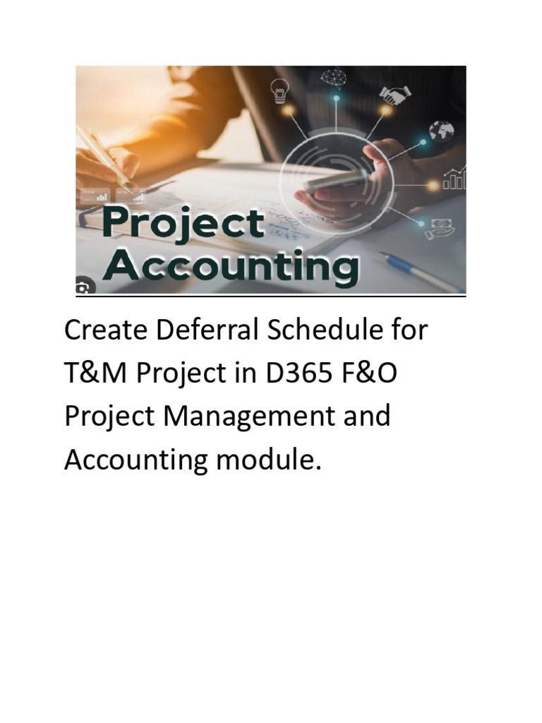 Create Deferral Schedule in D365 F&O | PDF | Deferral | Debits And Credits